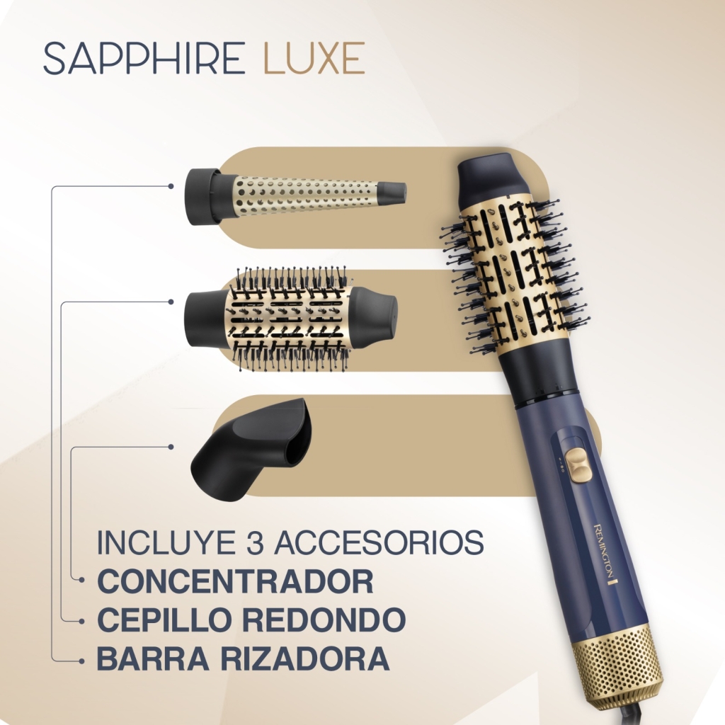 Cepillo de aire y multiestilizador Remington Sapphire Luxe – Remington ...