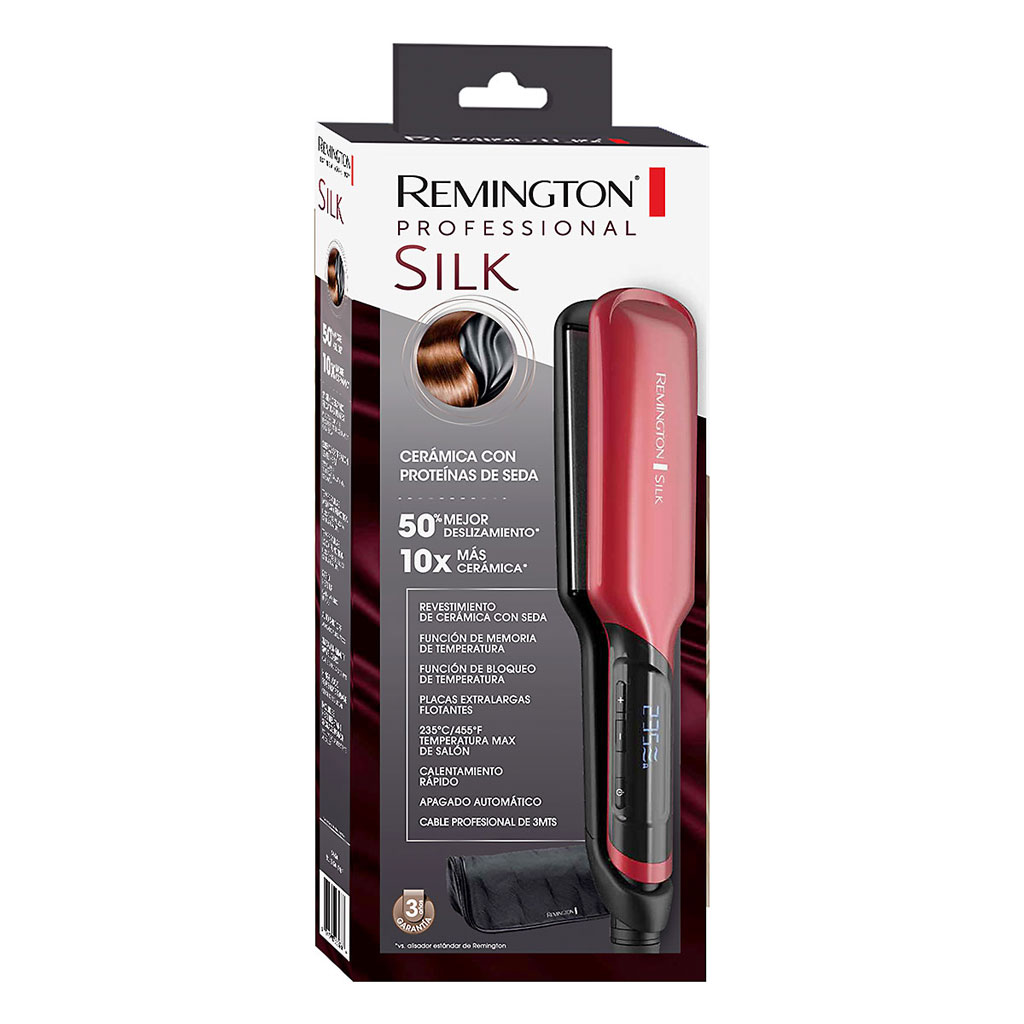 Plancha Alisadora Remington Silk con placas anchas – Remington Honduras