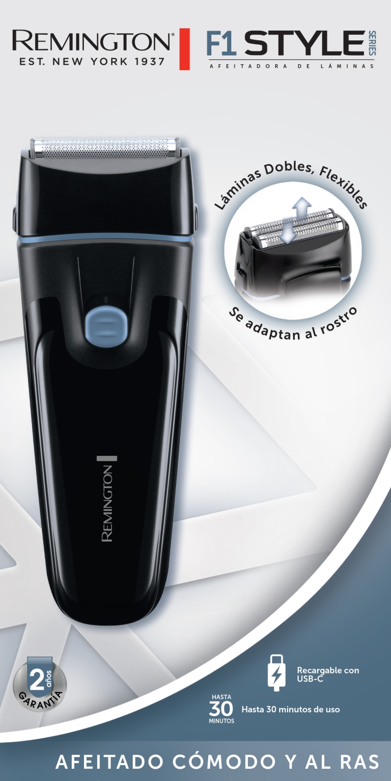 Afeitadora de láminas Remington Style Series F1 – Remington El Salvador